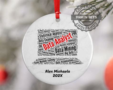 Data Analyst Personalized Christmas Ornament Etsy
