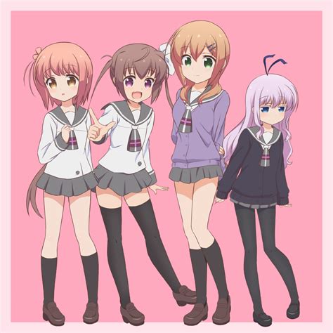 Sengoku Kamuri Momochi Tamate Ichinose Hana And Tokura Eiko Slow Start Drawn By Kashiopea