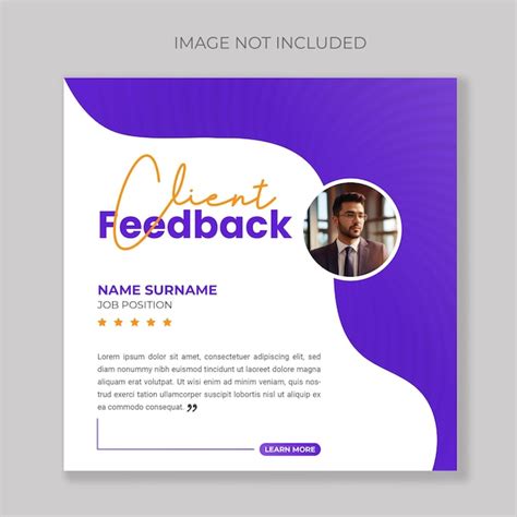 Premium Vector Creative Testimonial Template Editable Vector Feedback Or Testimonial Social Media