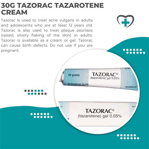 30g Tazorac Tazarotene Cream 005 Ww Packaging Size 30gm At ₹ 500