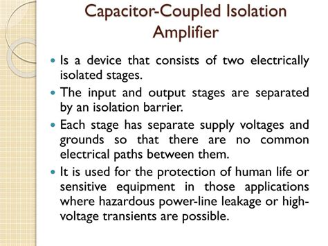 Isolation Amplifier Ppt At Andy Downey Blog