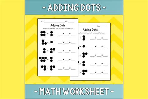 Adding Dots Worksheet Graphic By Atlasart · Creative Fabrica