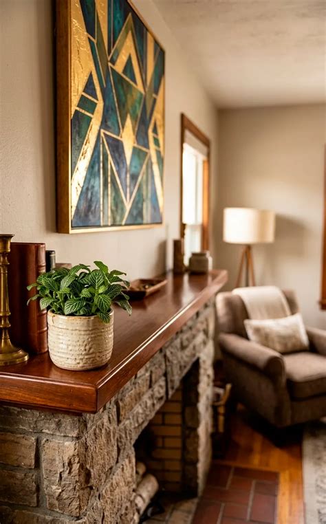 10 Oversized Abstract Art Pieces To Hang Above Your Fireplace Nestingmuse