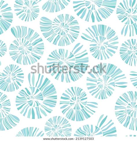 Sea Shells Fossils Vector Seamless Pattern Stock Vector Royalty Free 2139127503 Shutterstock