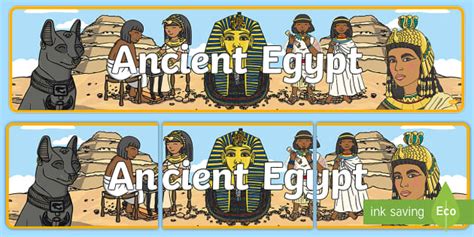 Free Ancient Egyptians Display Banner Teacher Made