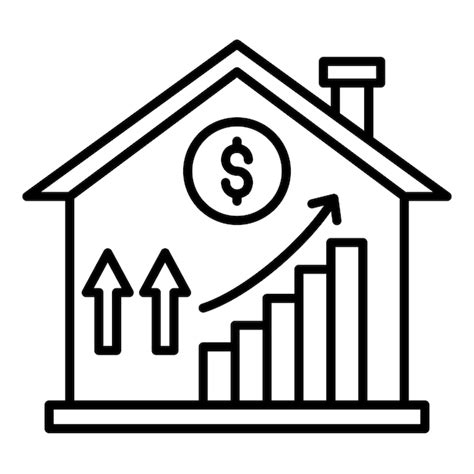Premium Vector House Price Increase Vector Illustration Style