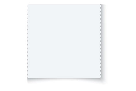 Square Ticket Mockup Realistic Empty Pa Graphic By Yummybuum