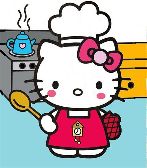 Master Chef 헬로키티 일러스트레이션 산리오