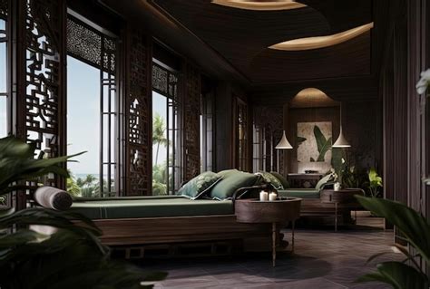 Premium Ai Image Spa Wellness Center Massage Room Interior In The