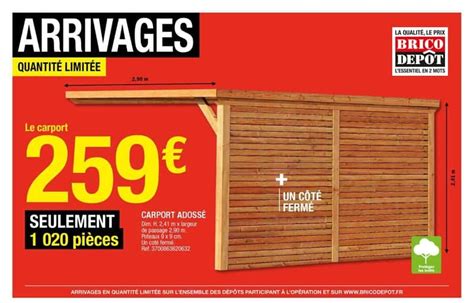 Le Carport Brico Depot ⋆ Catalogues Et Arrivages Brico Depot 2026