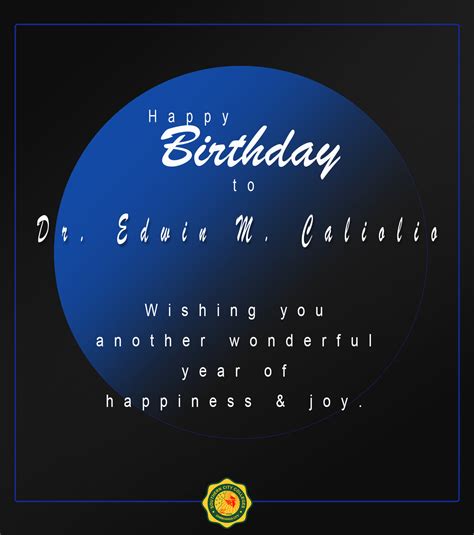 Scc Cares Happy Birthday To Dr Edwin M Caliolio Facebook
