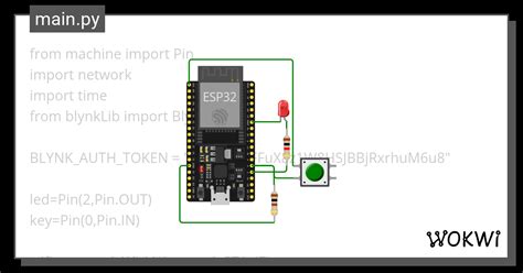 Blynkledpy Wokwi Esp32 Stm32 Arduino Simulator
