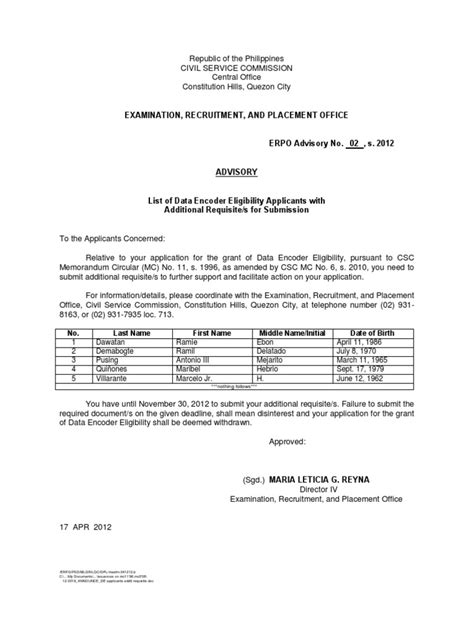 Data Encoder Eligibility Requirements Notice Pdf Law