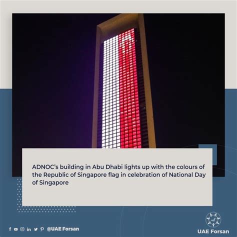 Adnocs Building In Abudhabi Lights Up With The Colours Of The Republic