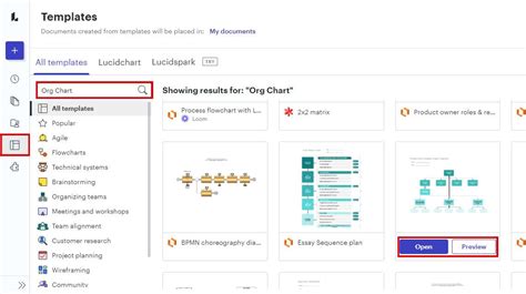 how to create an org chart in lucidchart