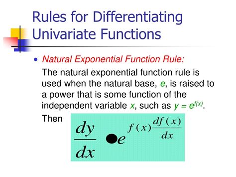 ppt rules for differentiating univariate functions powerpoint presentation id 9602628