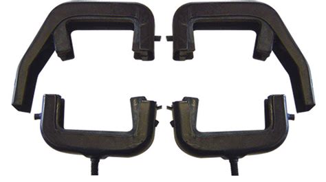 1966 77 Ford Bronco Black Radiator Brackets