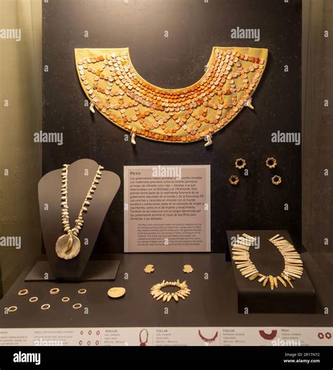 Shell Necklaces From Calakmul Mayan Archaeological Museum Fort San Jose Campeche Mexico