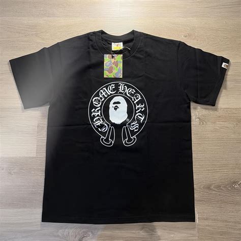 Bape X Chrome Callab Black 👕 Ready To Be Depop
