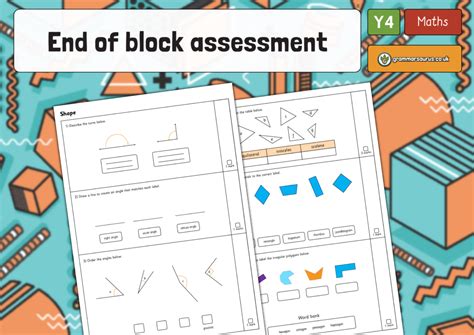 Year 4 Properties Of Shape End Of Block Assessment Grammarsaurus