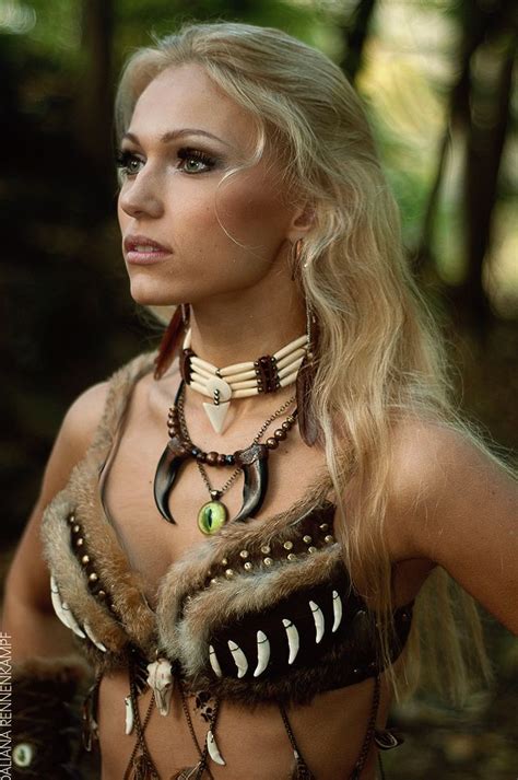Amazon Warrior Cave Tribal Woman Larp Fantasy Cosplay Косплей