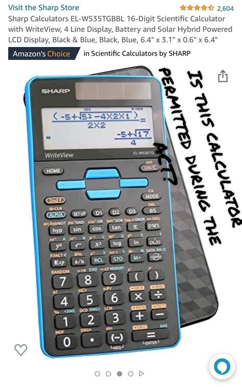 Calculator R ACT