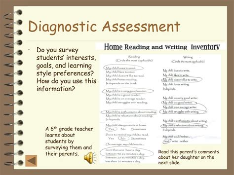 Ppt Assessing Students Learning Needs Progress And Achievement