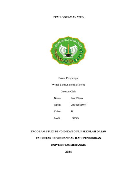 Nur Diana Kelas B Penghantar Cooding Pdf