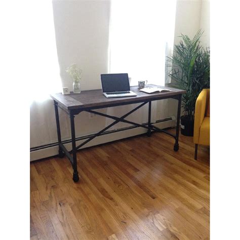 Restoration Hardware Mini Flatiron Desk Aptdeco