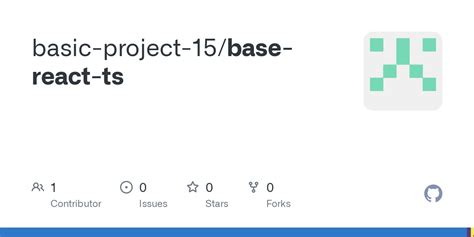 github basic project 15 base react ts
