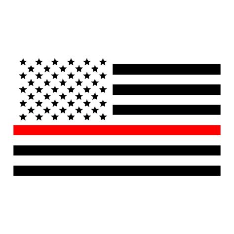 Thin Red Line Flag Wallpaper