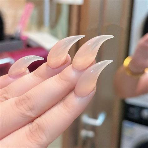 3d Eagle Claw Press On Nails Pearl Pink Dragon Claw Nail Art Etsy