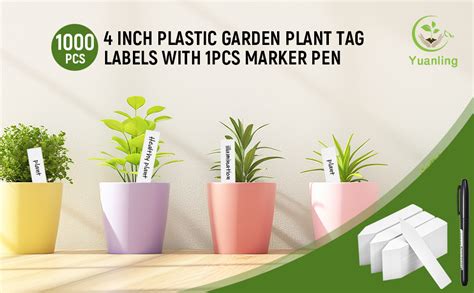 Plant Labels 1000 Pcs Yuanling For Seeding Plastic