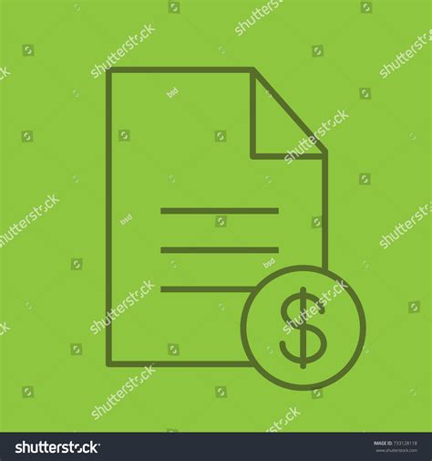 Contract Linear Icon Business Agreement Document Stock Illustration 733128118 Shutterstock