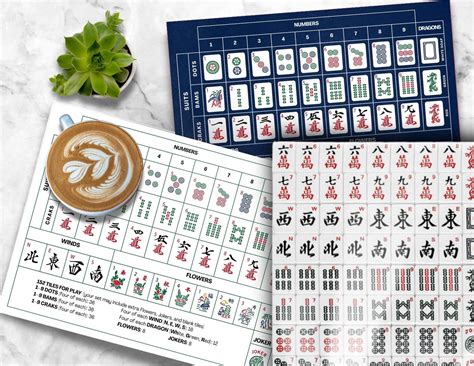 American Mah Jongg Tile Guide For Classic Standard Tiles Printable