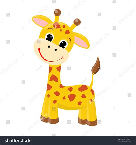 Giraffe Vector Illustration Stock Vector Royalty Free 411378277