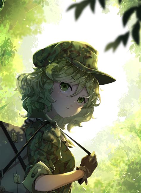 The Big Imageboard Tbib 1girl Backpack Bag Breasts Brown Gloves