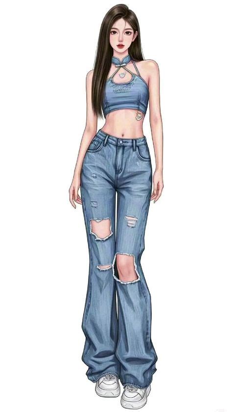 Anime Girlies Full Body Drawing
