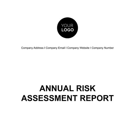 Annual Risk Assessment Template