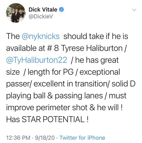 Is Dicky V Right Rnyknicks