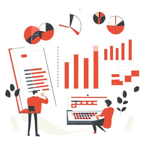 Premium Vector Analyzing And Interpreting Data Vector Illustration Flat 2