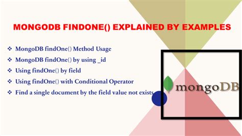 mongodb findone explained by examples spark by {examples}