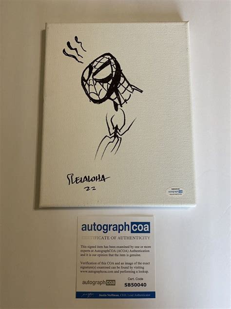 Steve Leialoha Sketch Artist Comic Book 8x10 Signed Autograph Spiderman