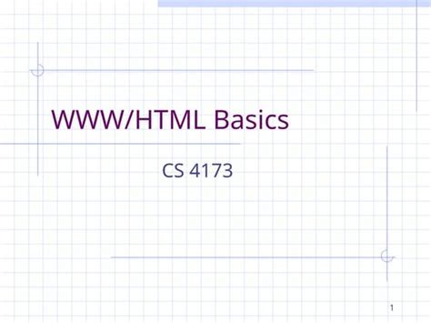1 Basic Html Introduction To Basic Html Concepts Ppt