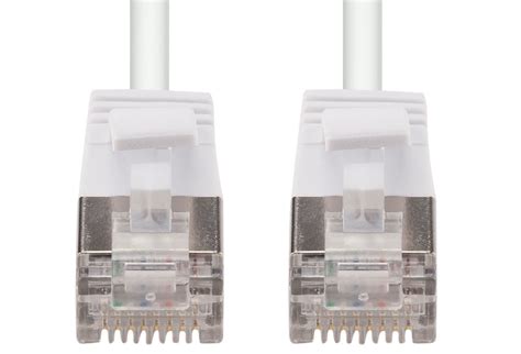 Dynamix 125m Cat6a Sftp White Ultra Slim Shielded 10g Patch Lead