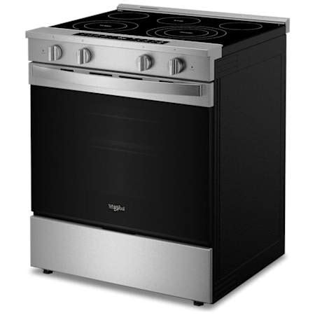 Whirlpool Wses7530rz 30 Inch Wide 53 Cu Ft Slide In Fingerprint