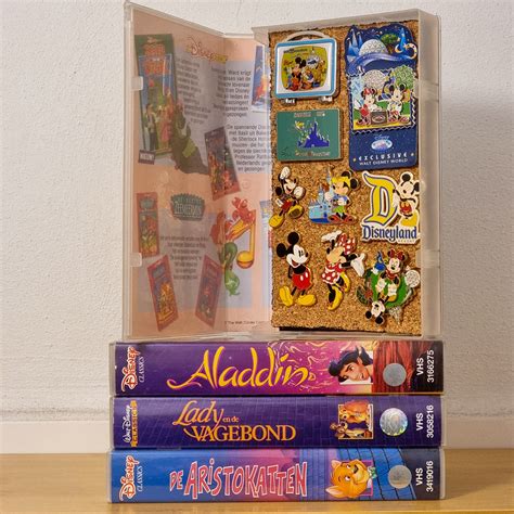 Vhs Pin Board Upcycled Disney Vhs Cases Repurposed Vhs Etsy