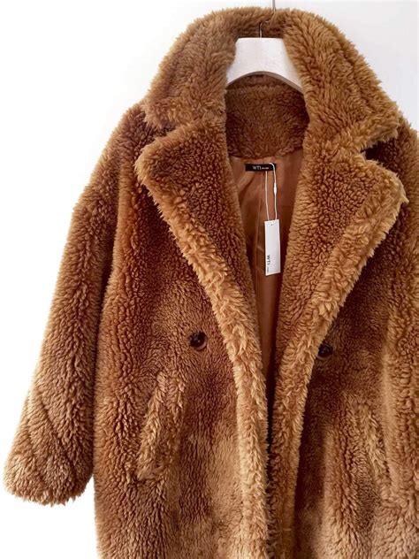 Teddy Bear Faux Fur Long Coat Winter Warm Jacket