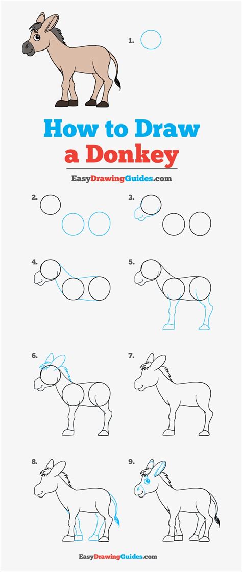 Shrek Donkey Drawing Step By Step