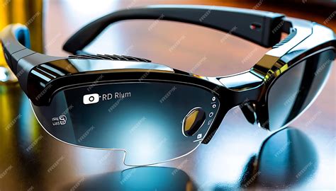 Futuristic Smart Glasses With Camera Display Premium Ai Generated Image